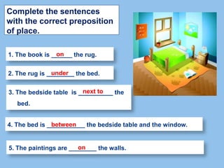 Prepositions of place | PPT