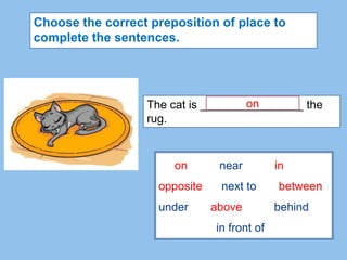 Prepositions of place | PPT