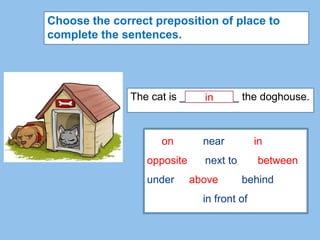 Prepositions of place | PPT