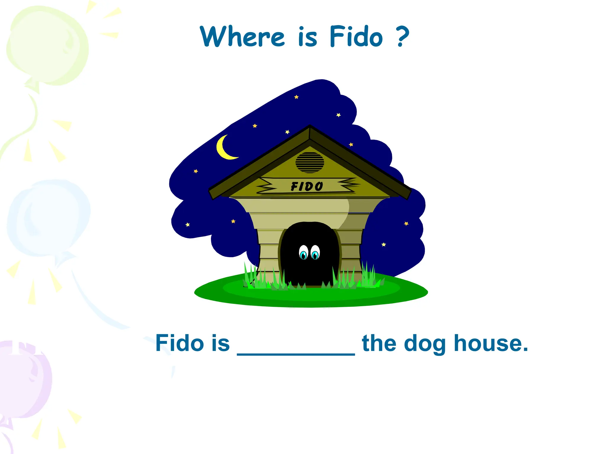 Prepositions of Place in on infront of.ppt | Cats | Pets