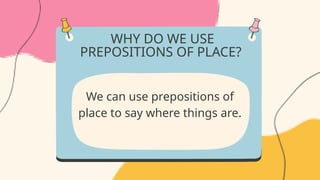 preposition of places. material in english to study the prepositions | PPTX