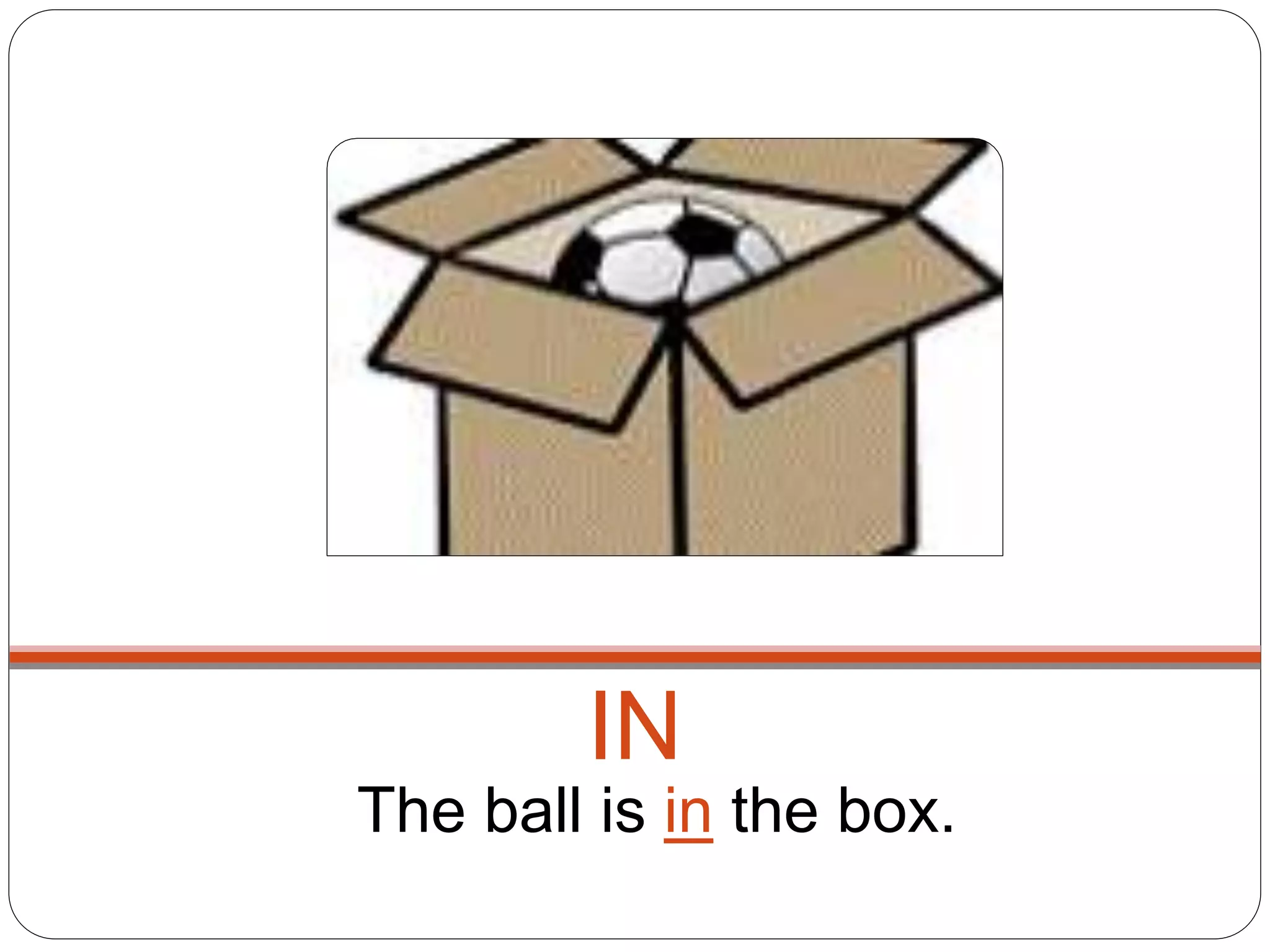 Prepositions of place balloon example | PPTX