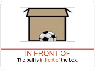 Prepositions of place balloon example | PPTX
