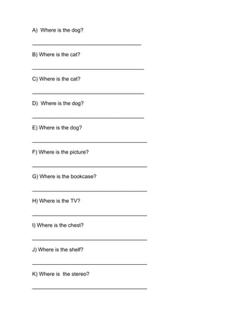 Prepositions of place ii | DOC