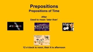 Prepositions of time | PPT