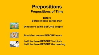 Prepositions of time | PPT
