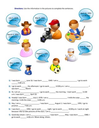 Prepositions of time | PDF