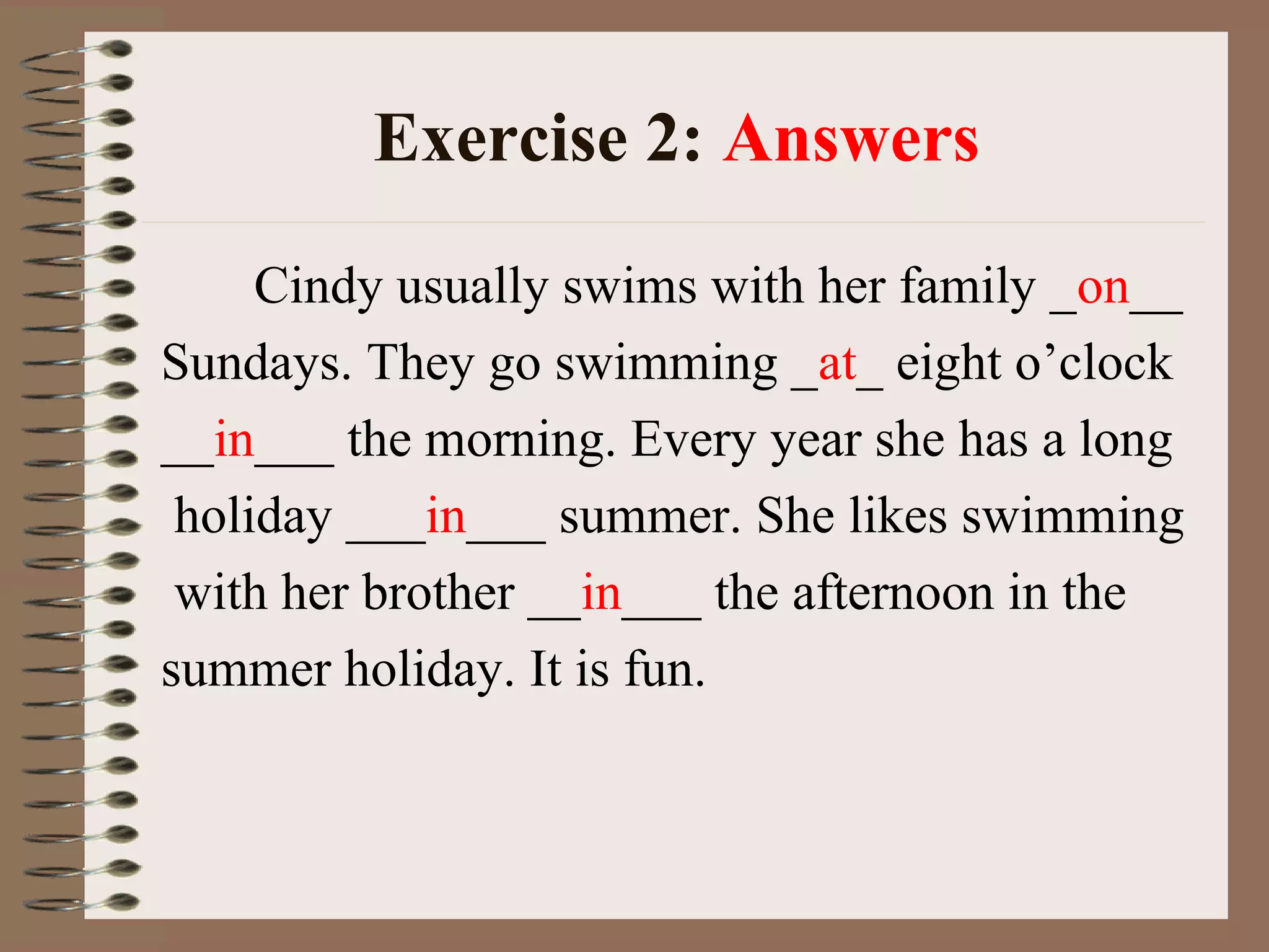 unit : 6 Days of the week and Prepositions of Time | PPT