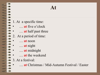 unit : 6 Days of the week and Prepositions of Time | PPT