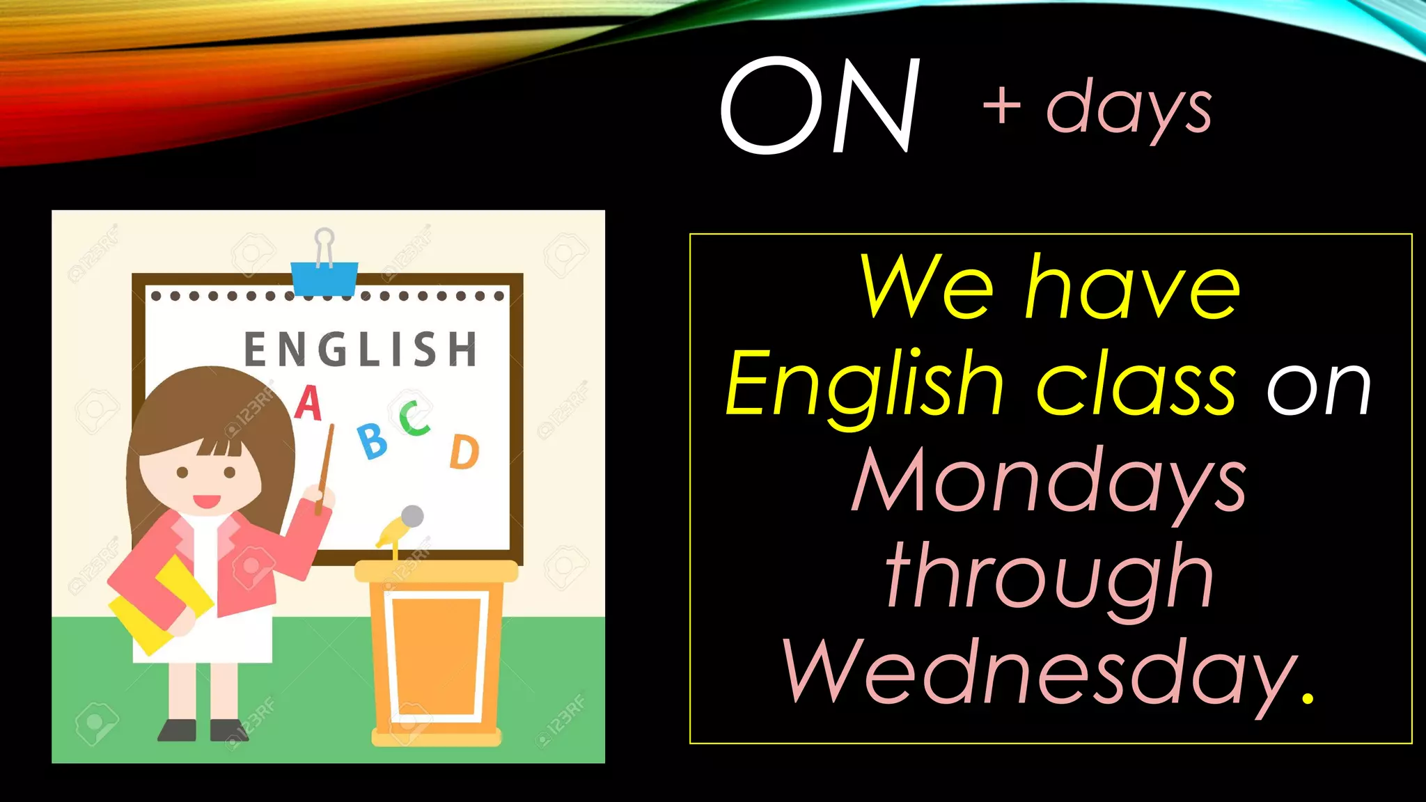 ESL: Prepositions of time | PPT