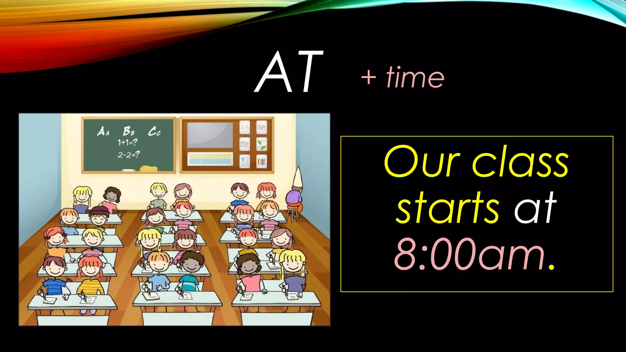 ESL: Prepositions of time | PPT