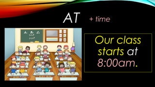 ESL: Prepositions of time | PPT