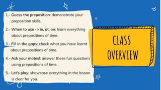 Prepositions of time | PPT