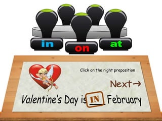 English Grammar Practice, prepositions of time.pptx