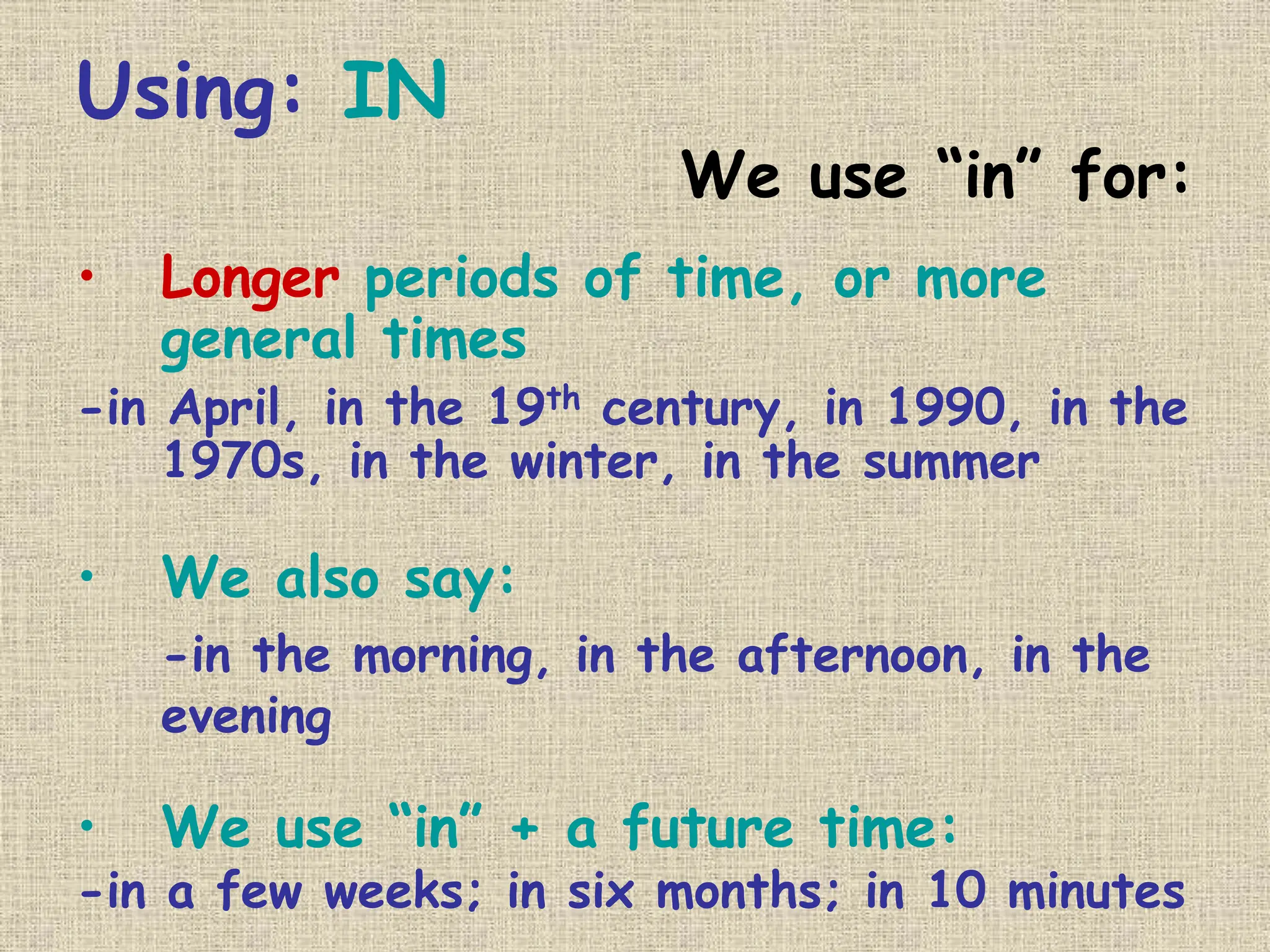 prepositions of time in this ppt has been shown.ppt | National & Civic ...