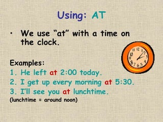 prepositions of time in this ppt has been shown.ppt | National & Civic ...