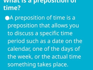 Mastering Prepositions of Time: Comprehensive Guide to Using 'In,' 'At ...