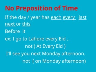 Mastering Prepositions of Time: Comprehensive Guide to Using 'In,' 'At ...