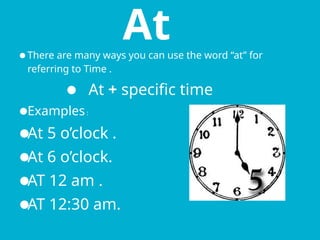 Mastering Prepositions of Time: Comprehensive Guide to Using 'In,' 'At ...