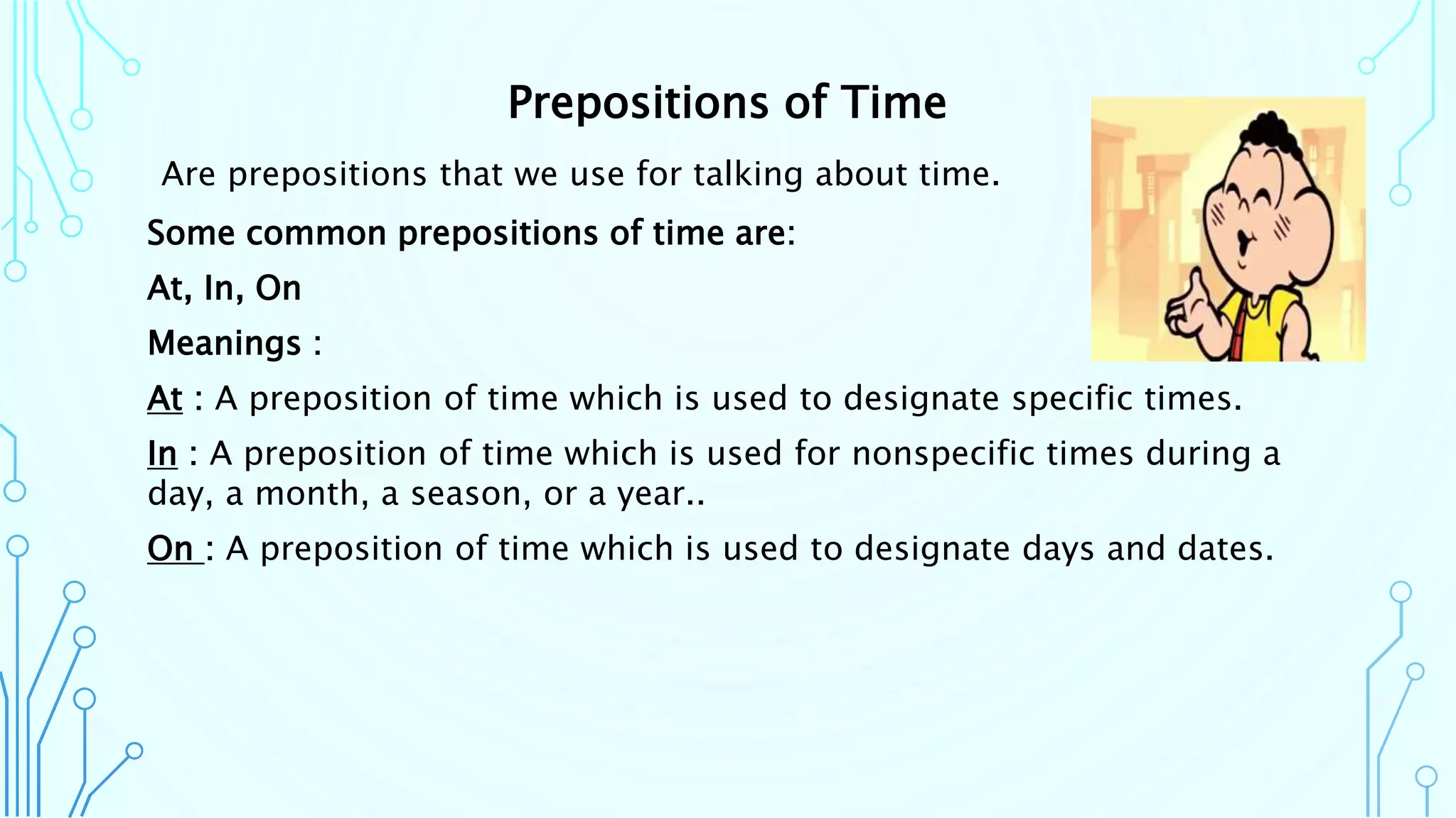 PREPOSITIONS OF TIME-PLACE.pptx | National & Civic Holidays | Holidays
