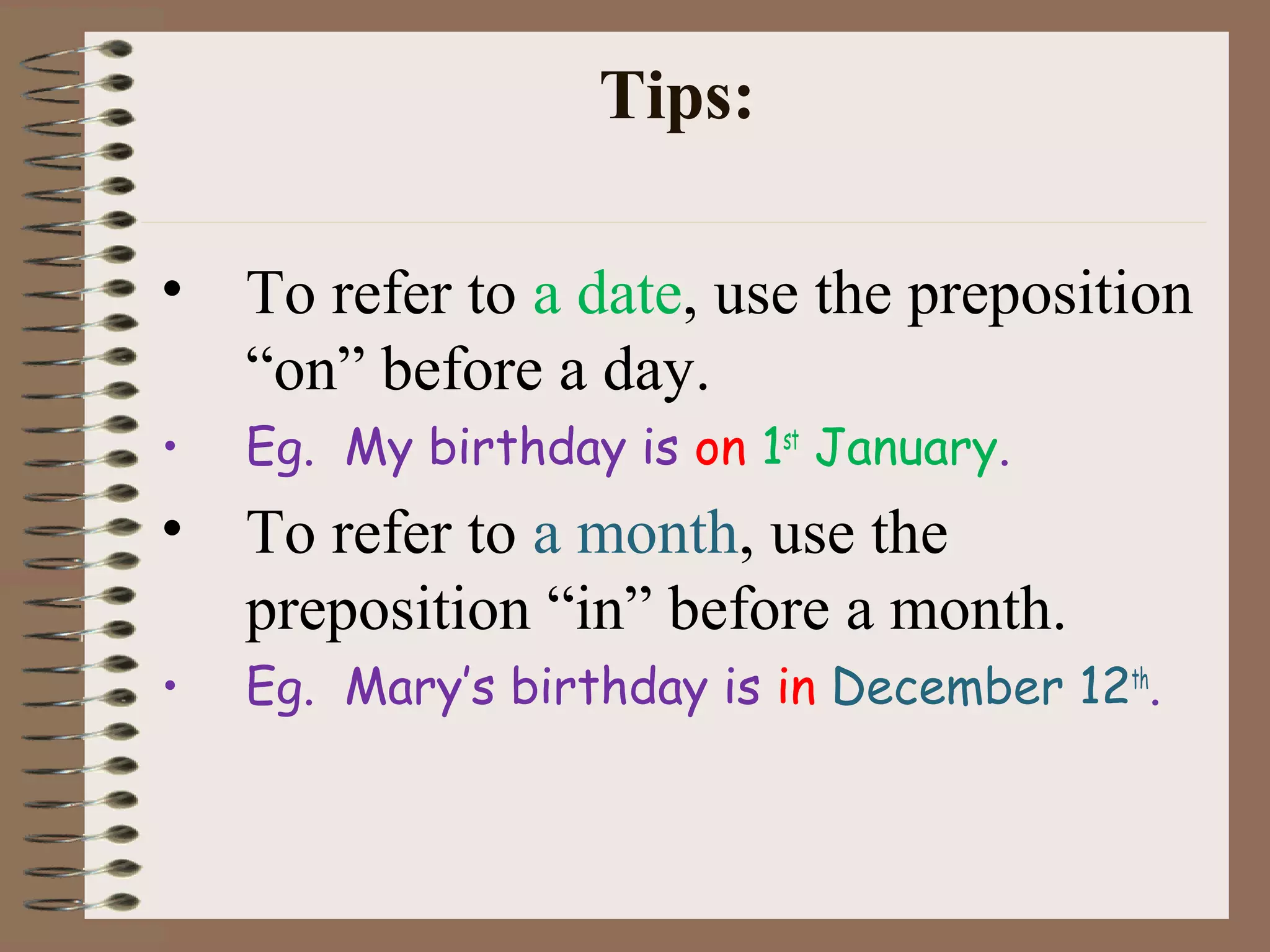 Prepositions of time_at_in_on | PPT