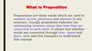 Prepositions English Grammar Topic. | PPTX