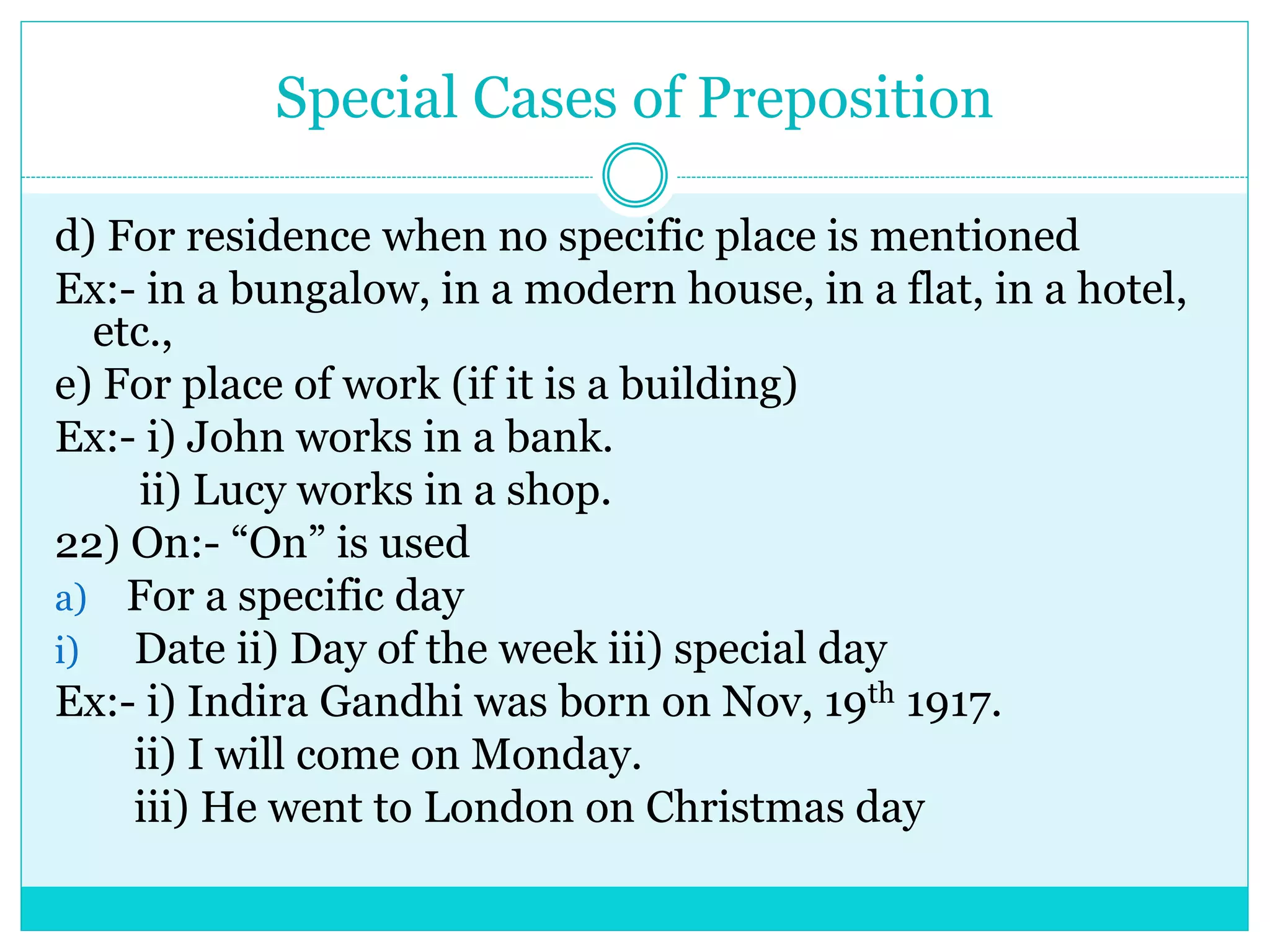 Preposition (special cases | PPTX