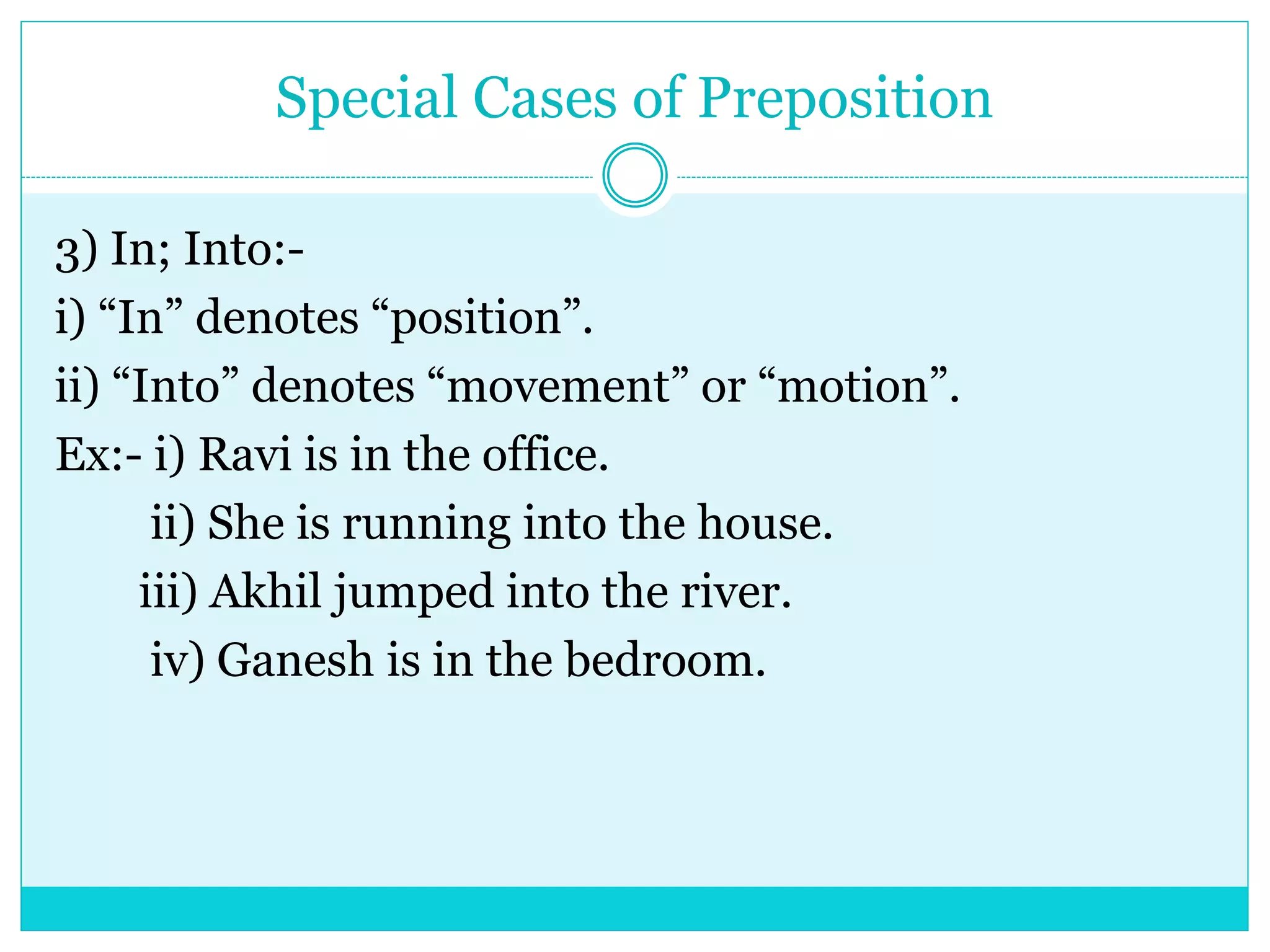 Preposition (special cases | PPTX