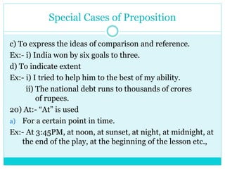 Preposition (special cases | PPTX