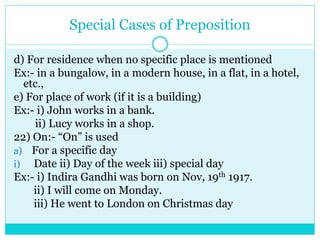 Preposition (special cases | PPTX