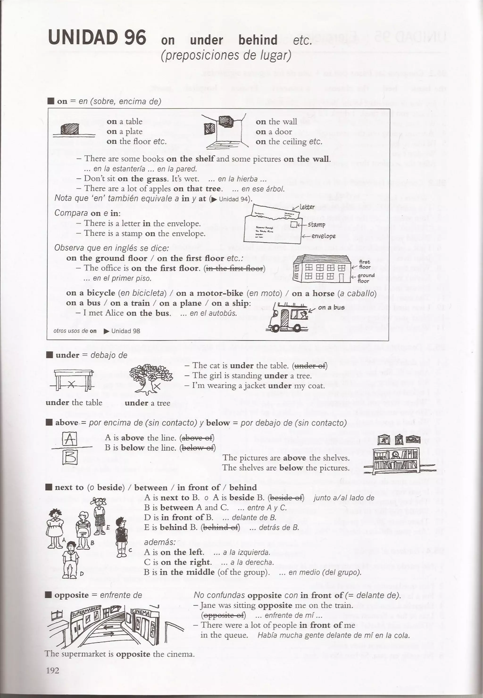 Prepositions of Place | PDF