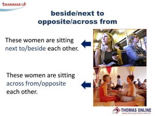 Prepositions position and location | PPTX