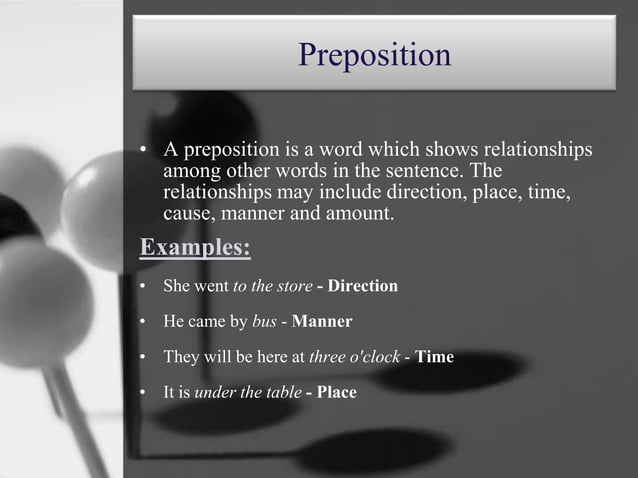 Prepositions & postpositions | PPT