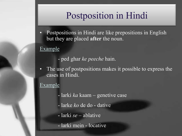 Prepositions & postpositions | PPT