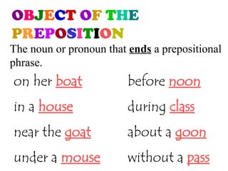 prepositions prepositional phrases.ppt.p | PPT
