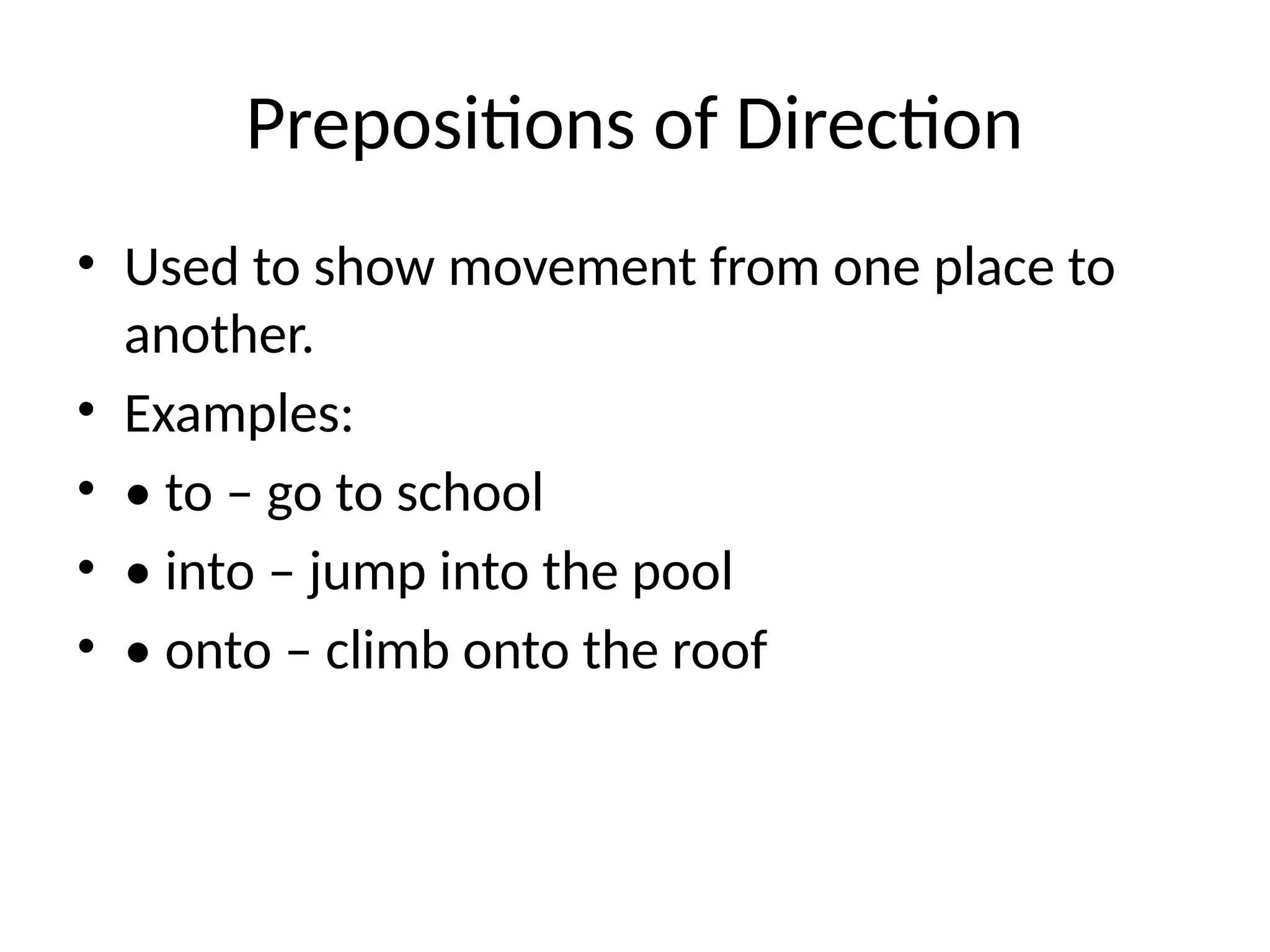 Prepositions as per class 8th, its uses and types | PPTX