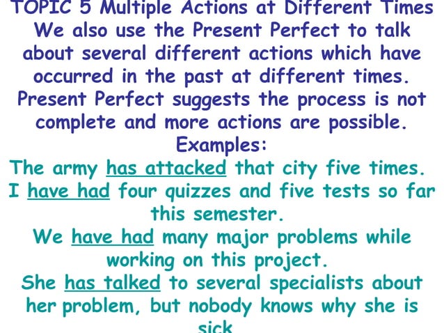 Prepositions, present perfect, should, connectors | PPT
