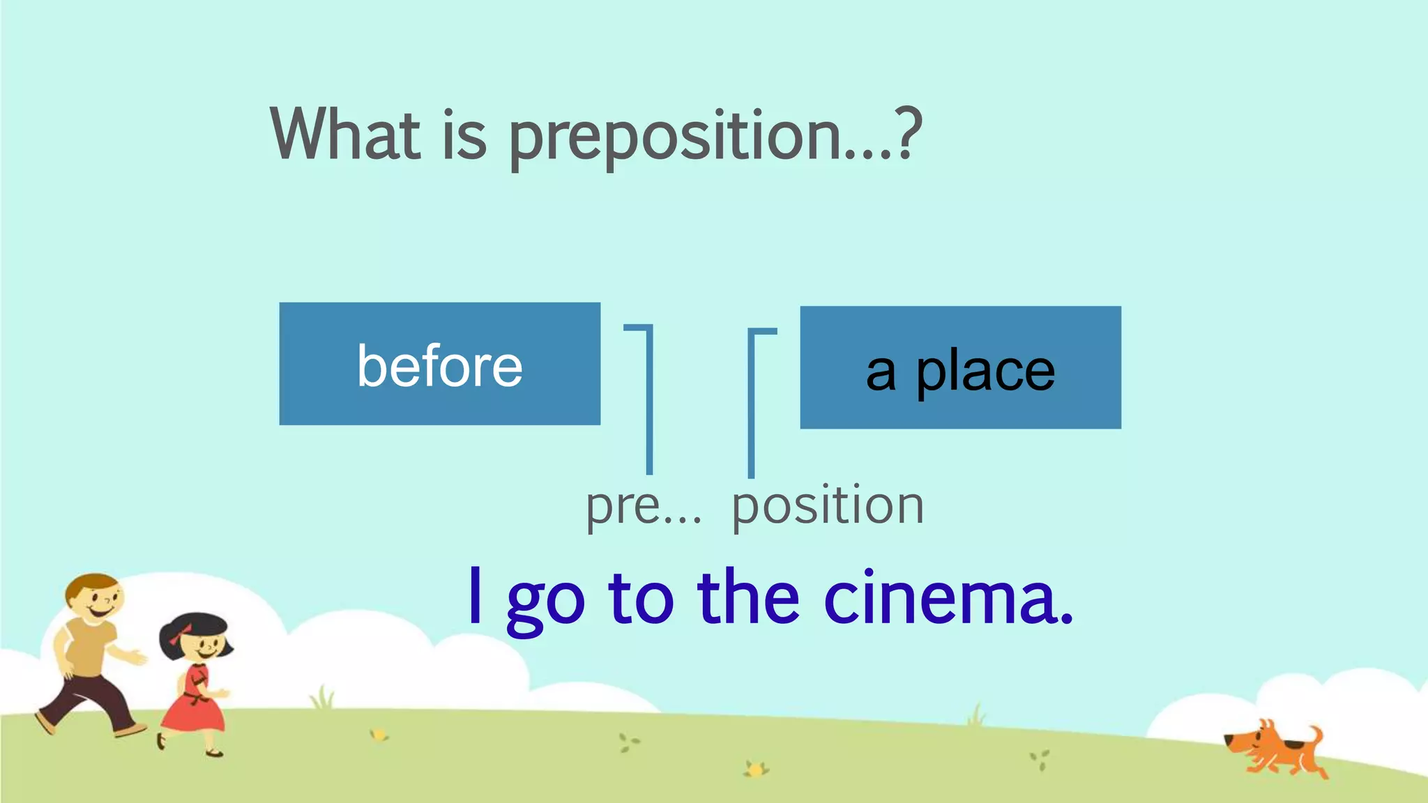Prepositions - school project | PPTX