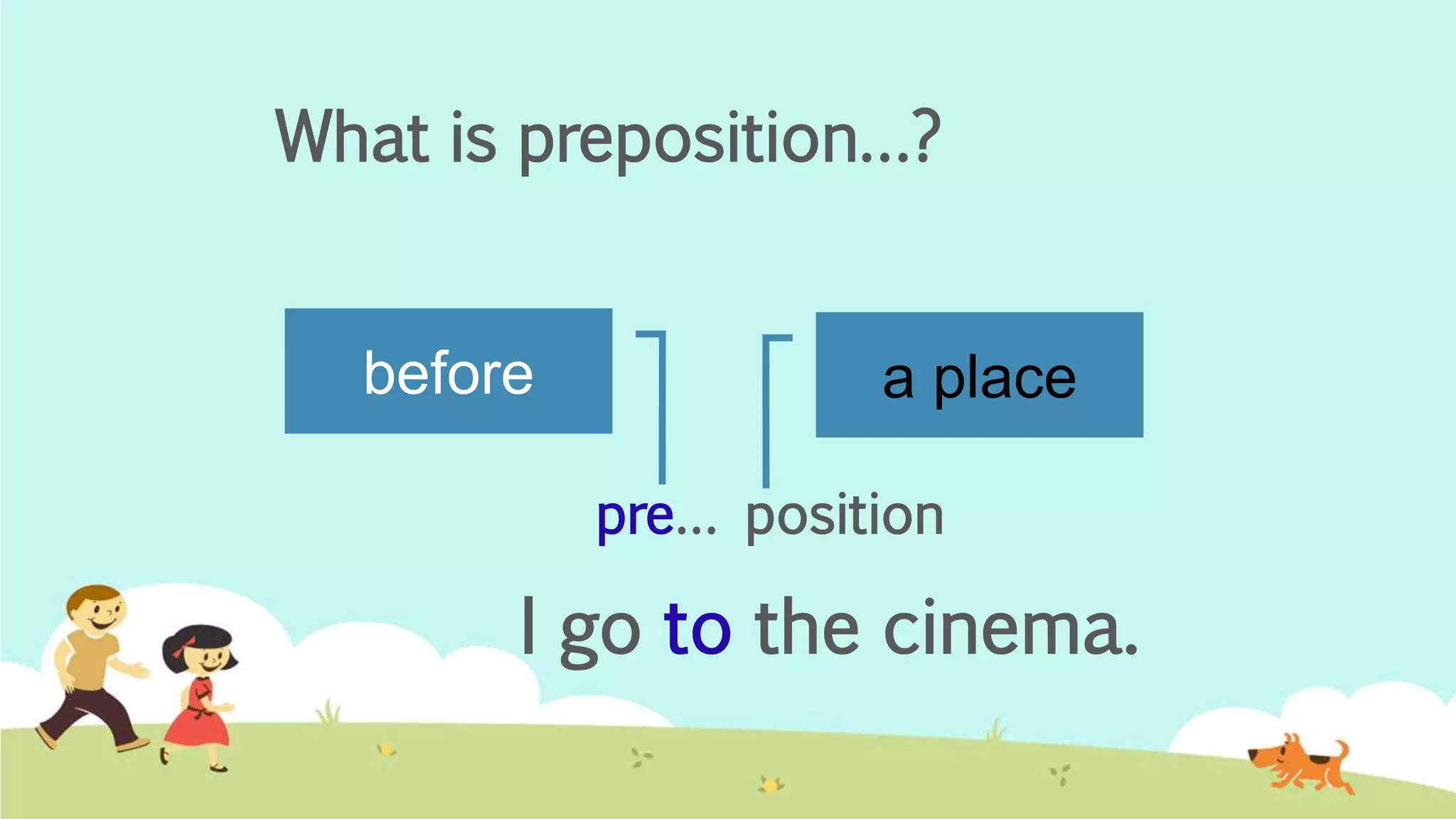 Prepositions - school project | PPTX