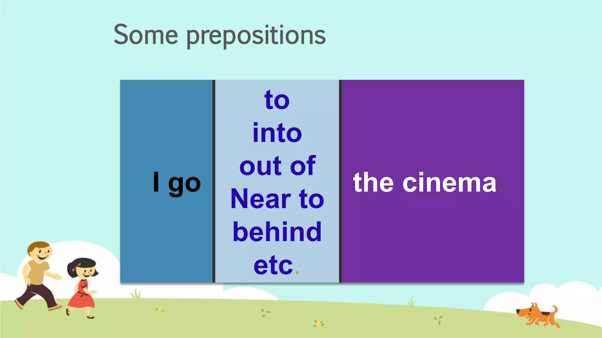 Prepositions - school project | PPTX