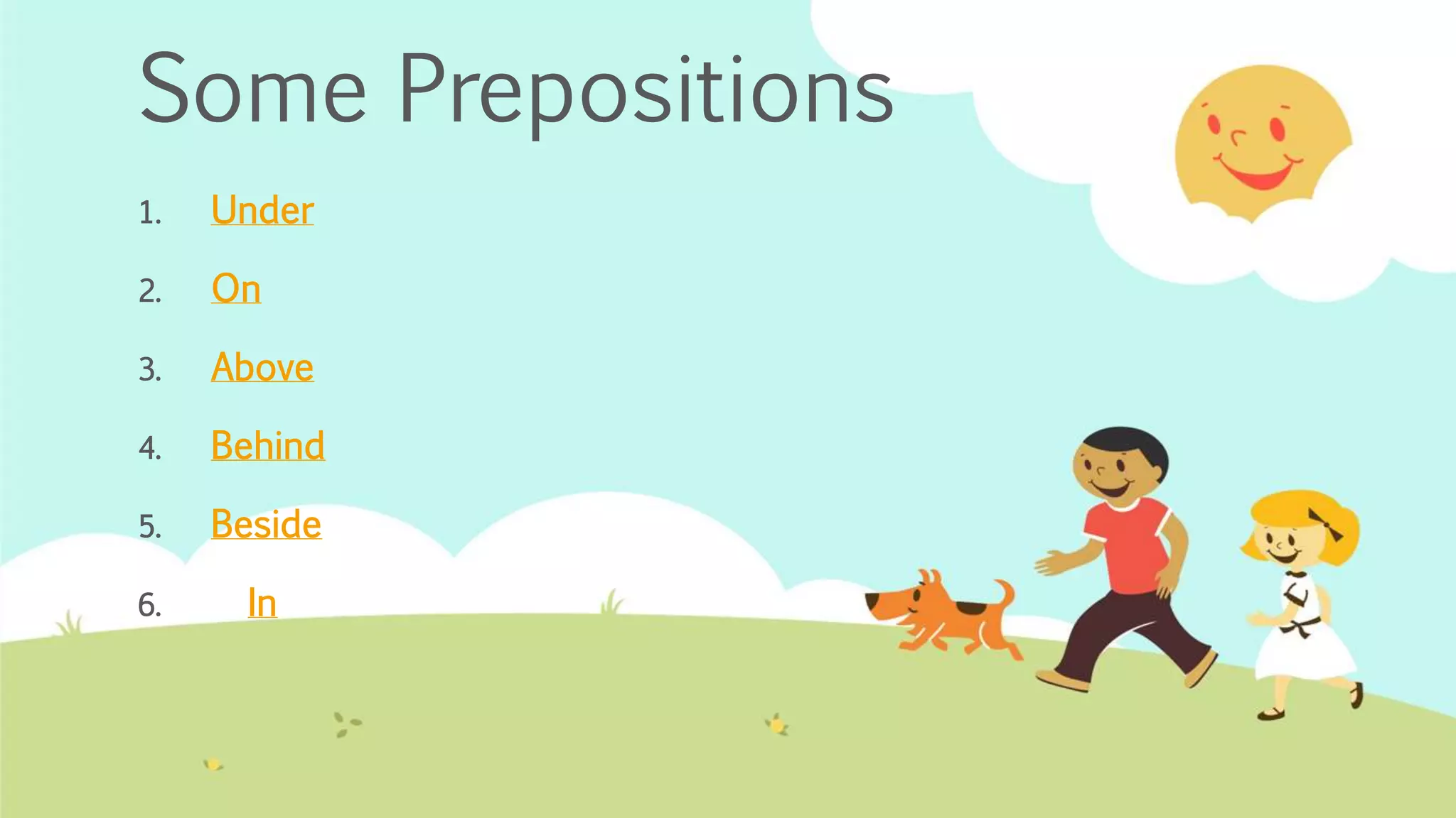 Prepositions - school project | PPTX