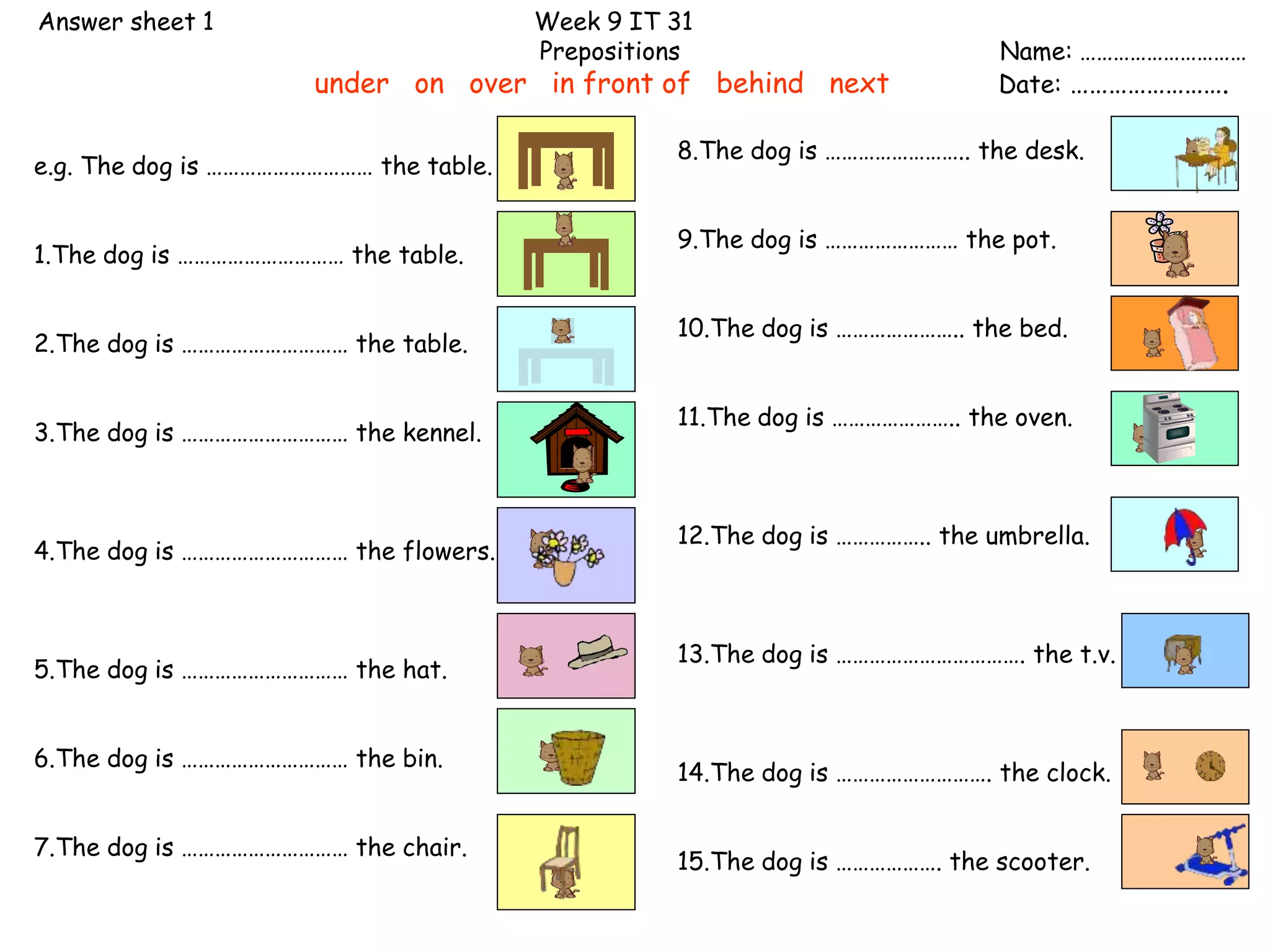 Grade 8 Prepositions | PPT