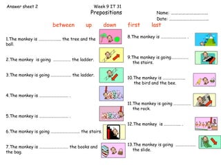 Grade 8 Prepositions | PPT