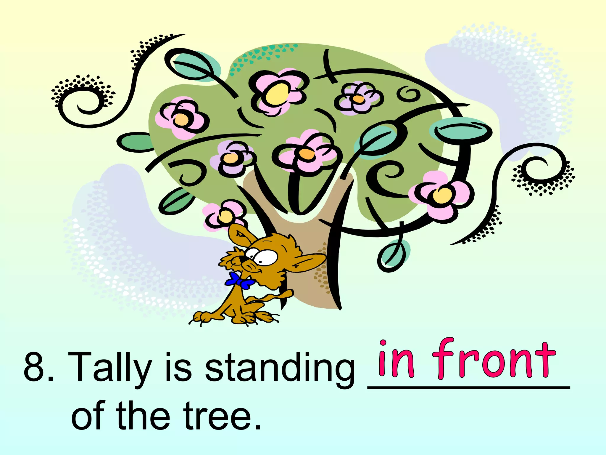 Preposition story tessie and-the-kittens | PPT