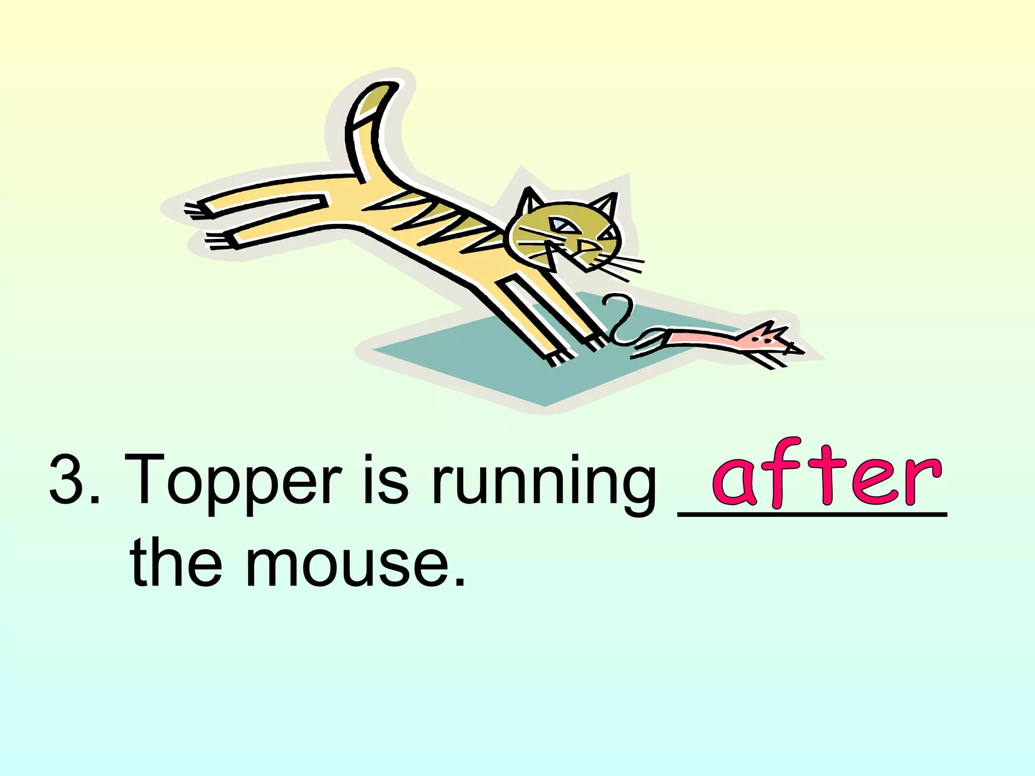 Preposition story tessie and-the-kittens | PPT