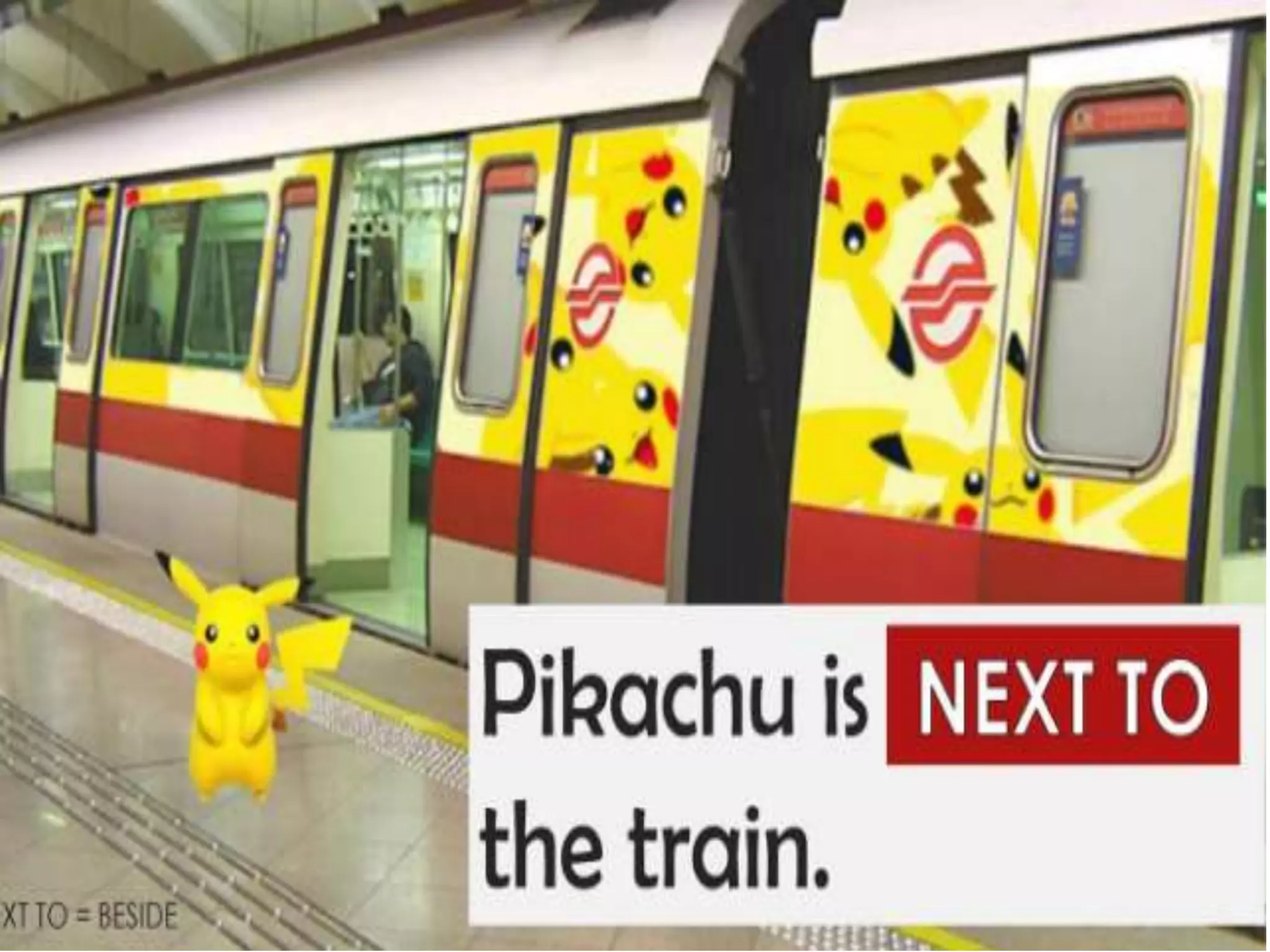 Prepositions of place with pokemon go | PPTX