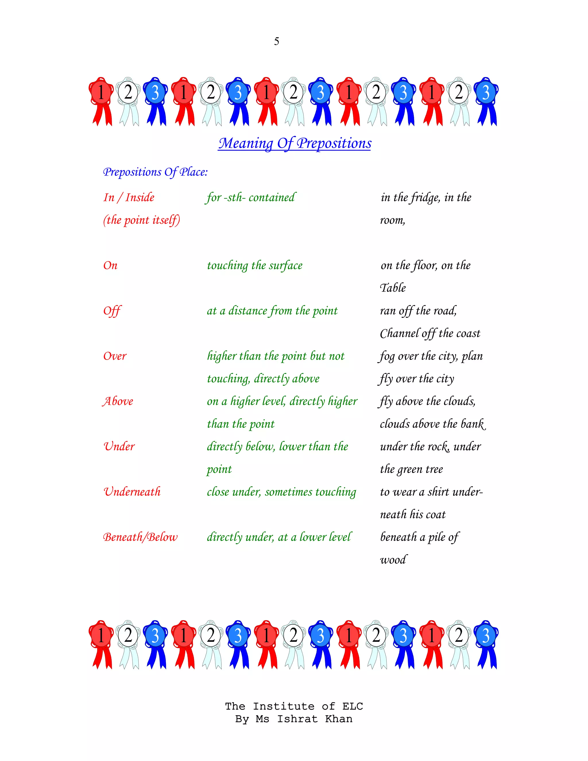 Preposition with types | PDF
