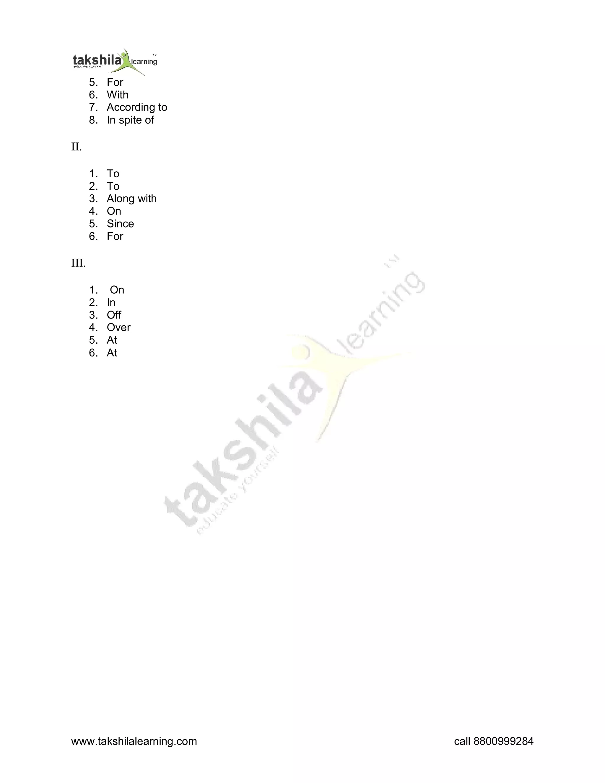 Preposition worksheet for class 2 | PDF