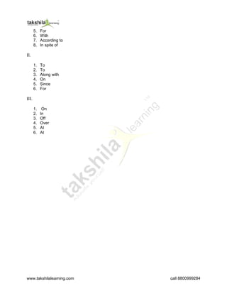 Preposition worksheet for class 2 | PDF