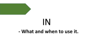 In - Preposition - English Grammar in Bodo | PPT